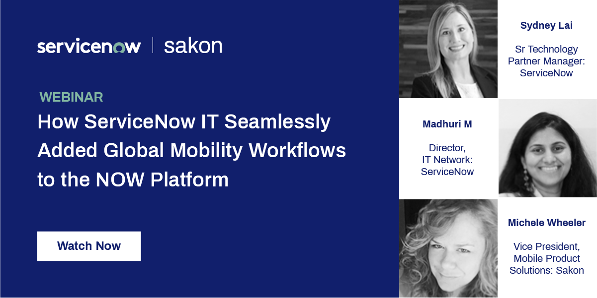 Learn How ServiceNow IT Transformed Global Mobility Workflows in NOW
